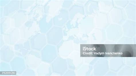 육각형 배경에 세계지도 지도 하늘색 다양한 국가와 도시에서 덮여 있습니다 벡터 평면 그림 0명에 대한 스톡 벡터 아트 및 기타 이미지 Istock
