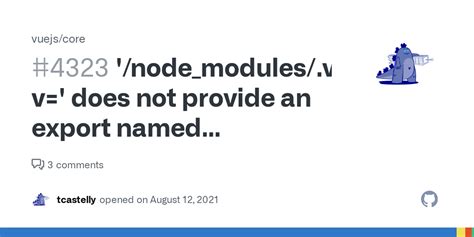 Nodemodulesvitevuejsv Does Not Provide An Export Named
