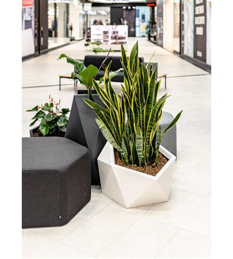 Donica Geometryczna Vesari Zielona 60x69 Cm Planters