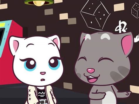 Talking Angela And Tom Kiss