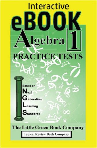 Algebra 1 Next Generation Learning Standards Practice Tests For Sale Topical Review Book