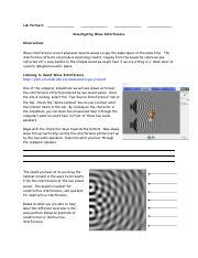 Sound Wave Interference Pdf Lab Partners Investigating Wave Interference Observations Wave