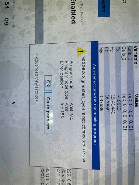 Modbus Signal Not Connected To Slave Robot Communication Universal Robots Forum