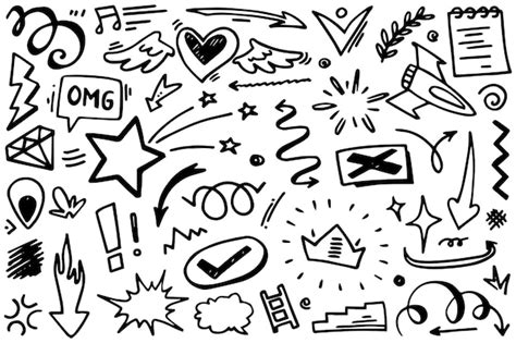 박수 손 그리기 벡터 일러스트 레이 션 프리미엄 벡터