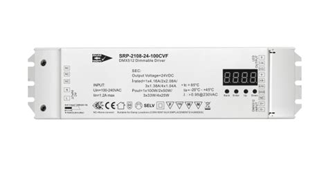 4 Channels Constant Voltage RDM Enabled DMX 96W Dimmable LED Driver SRP 2108 24 100CVF
