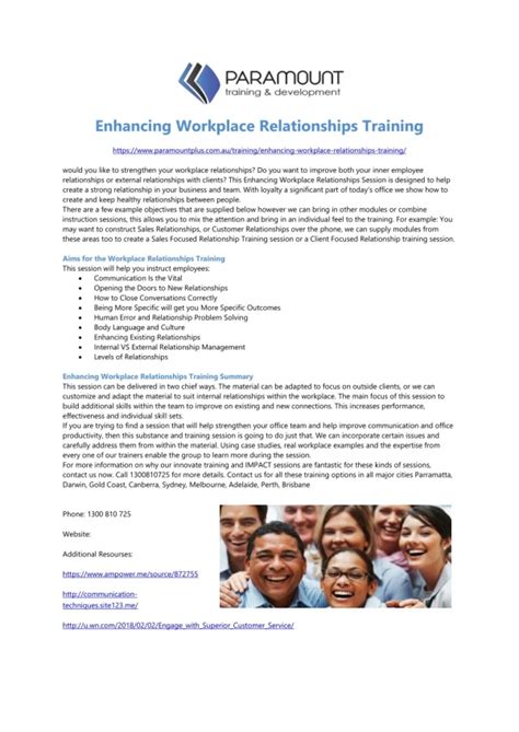 Ppt Establish Effective Workplace Relationships Powerpoint