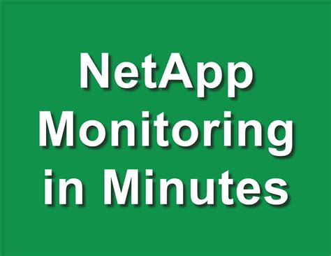 Netapp Monitoring In Minutes Pdf
