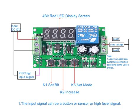 DC 12V Pulse Counter Relay Module High Level Trigger 0 10KHz Frequency Counter