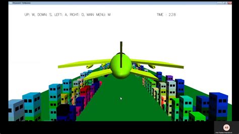 demo program pesawat 3d opengl youtube
