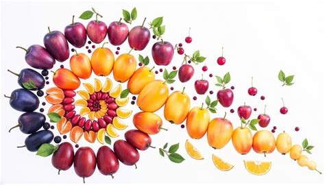 Free Fibonacci Fruit Spiral Image Download At Stockcake