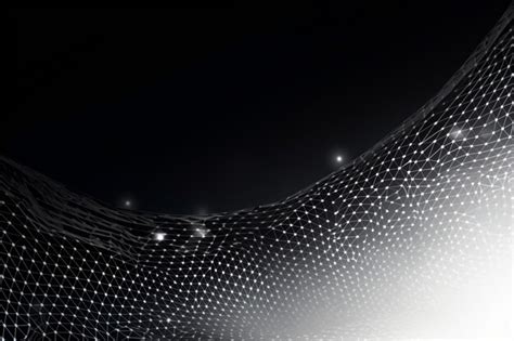 Premium Ai Image White Abstract Net Light Silver Amp Dark Black Style