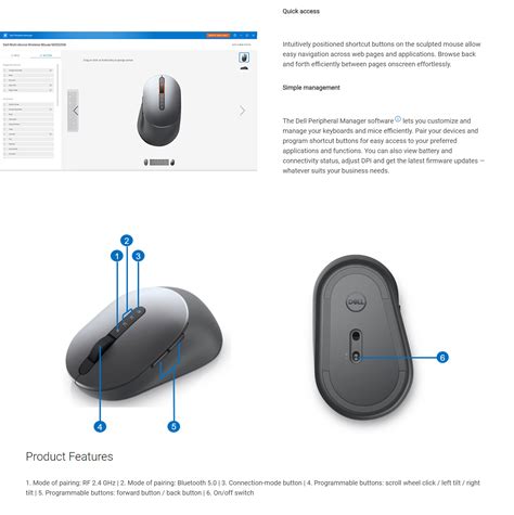 Dell Ms W Multi Device Wireless Bluetooth Mouse