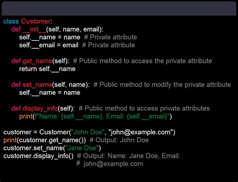Encapsulation And Information Hiding