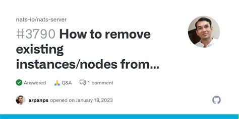 How To Remove Existing Instancesnodes From The Natsjetstream Cluster