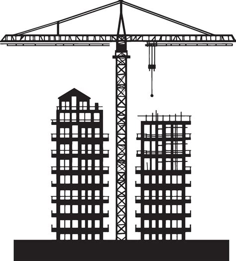 Black Building Under Construction Icon Illustration 55751798 Vector Art At Vecteezy