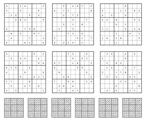 Premium Vector Sudoku Game Set With Answers