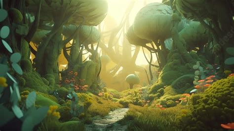 Forest Tree Cartoon Simple Powerpoint Background For Free Download Slidesdocs