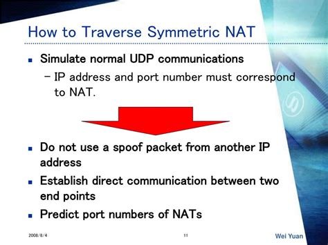 PPT A New Method For Symmetric NAT Traversal In UDP And TCP PowerPoint Presentation ID