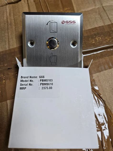 Gss Push Button For Door Access Control System Metal Ms Body Door Exit