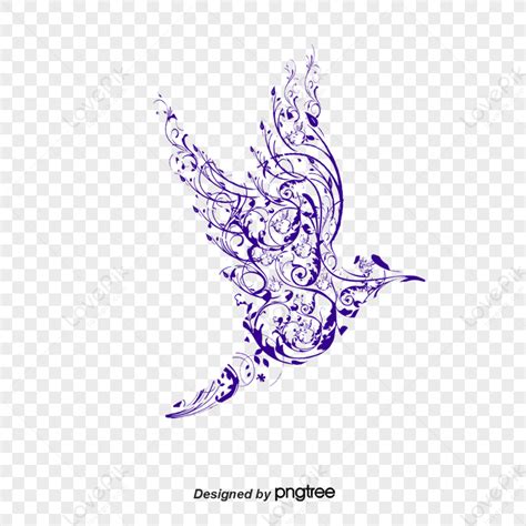 무늬 벌새 장식 벡터 소재 Png 일러스트 무료 다운로드 Lovepik