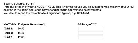 Solved Calculated For The Average Of The Three Trials