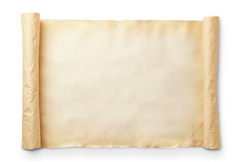 Изолированная пергаментная бумага Бесплатно Psd Файл