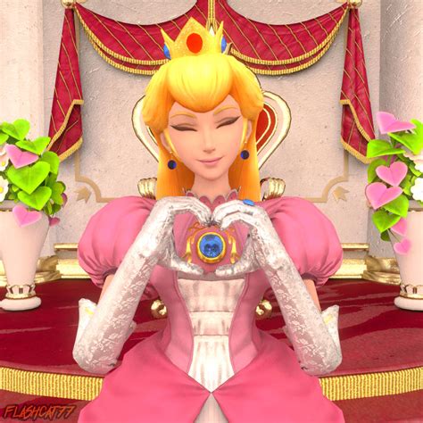 Princess Peach Love Sign By Flashcat77 On Deviantart