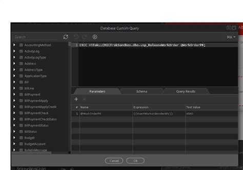 Call A Stored Procedure From Custom Query Builder In Sql General