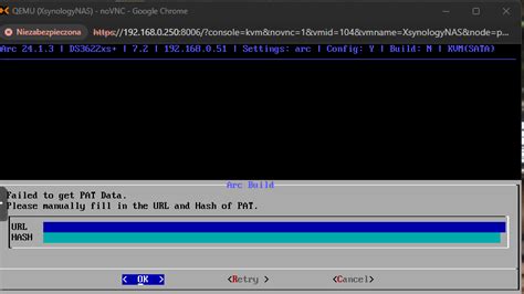 Failed To Get Pat Data Dsm 7x Xpenology Community