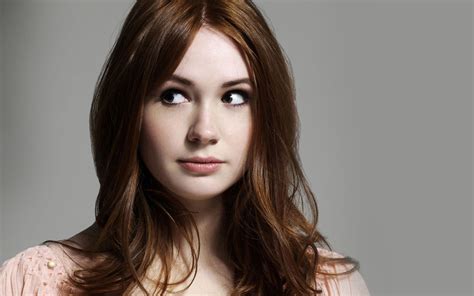 Download Face Redhead English Actress Celebrity Karen Gillan Hd Wallpaper
