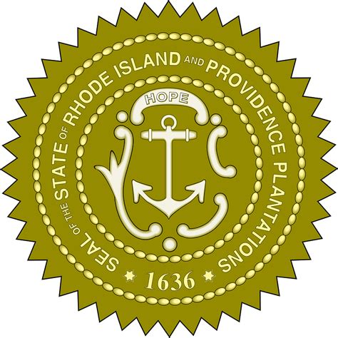 Rhode Island State Seal Free Vector Clipart Images On
