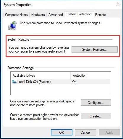 System Restore Not Working Fixed Drivers Com