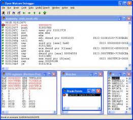 Windows How To Debug Using Openwatcoms Debugger Reverse