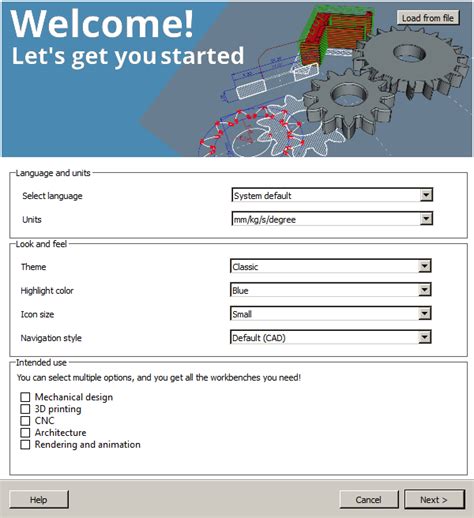 Problem FreeCAD Lacks A Quick Start Dialog Issue FreeCAD FreeCAD GitHub