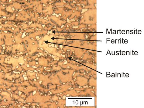 Optical Microstructure Of The Trip Assisted Mp Steel Download Scientific Diagram