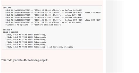 What You Need To Know About Datetimeoffset And Sql Server 2016s At