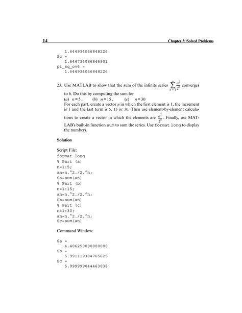 Solution Of Matlab Chapter 3 Pdf
