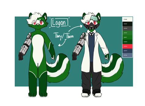 [cm] Logan Refsheet Art By Me Jax Collie R Furry