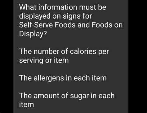 What Information Must Be Displayed On Signs StudyX