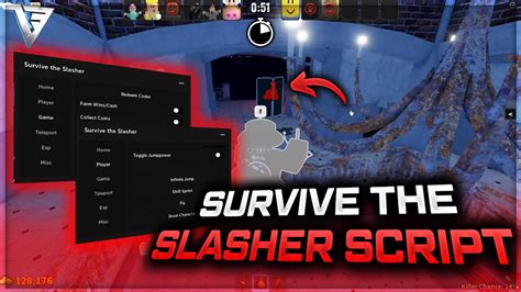 SURVIVE THE SLASHER SCRIPT AUTO FARM WINS AUTO COLLECT COINS ESP SUPER SPEED MORE