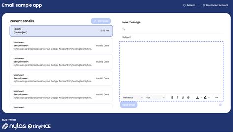 Create A React Email Editor With Tinymce And Nylas Api Part 1 Tinymce