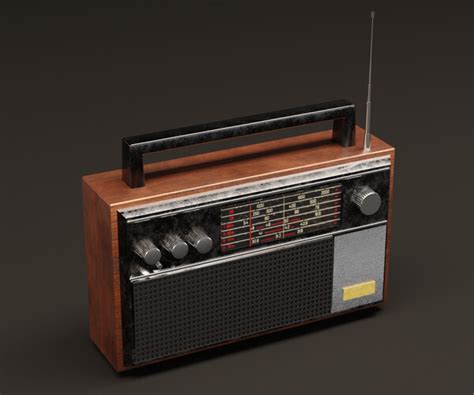 Artstation Old Vintage Radio Game Assets