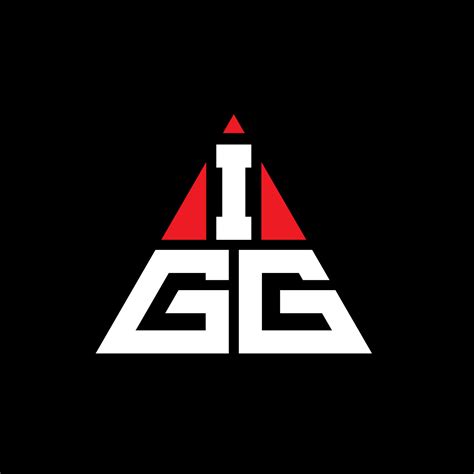 Igg Triangle Letter Logo Design With Triangle Shape Igg Triangle Logo