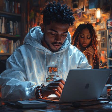 A Vibrant Image Showing Young Coders And Developers Working Diligently Premium Ai Generated Image