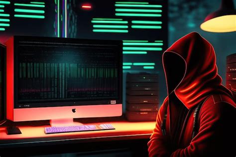 Premium Ai Image Dangerous Hacker Breaks Into Government Data Servers And Infects Their System