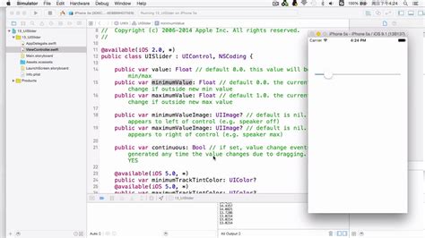 swift2 0 iOS玩转UIKit 13 UISlider YouTube