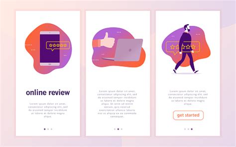 온라인 검토 모바일 애플 리 케이 션 인터페이스 컨셉 디자인 벡터 조언에 대한 스톡 벡터 아트 및 기타 이미지 조언 서비스 아이콘 Istock