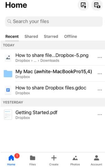 Solved How To Send File Via Dropbox