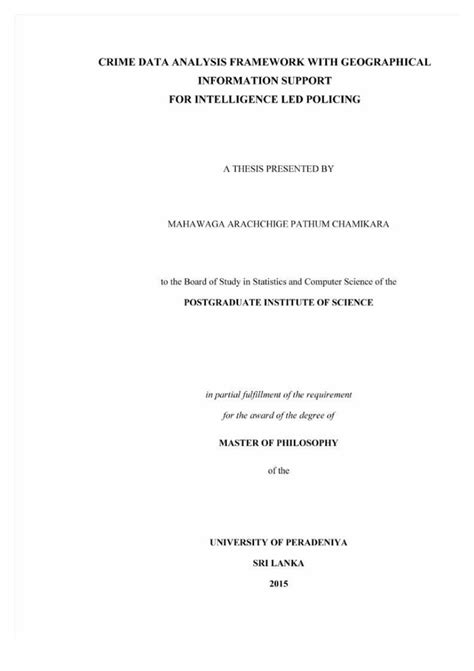 Pdf Crime Data Analysis Framework With Geographical Information Support For Intelligence Led