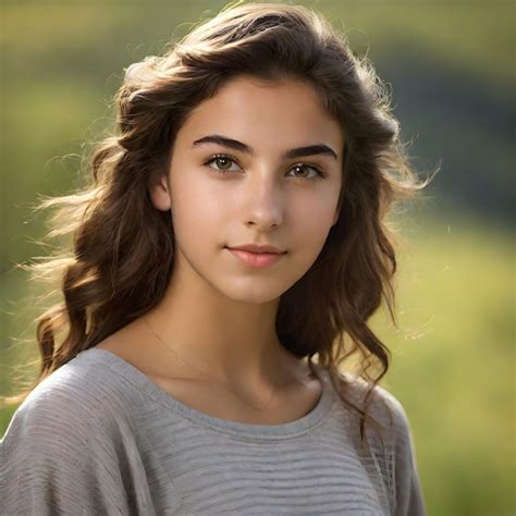 Premium Photo Studio Portrait Of A 15 Year Old Italian Girl